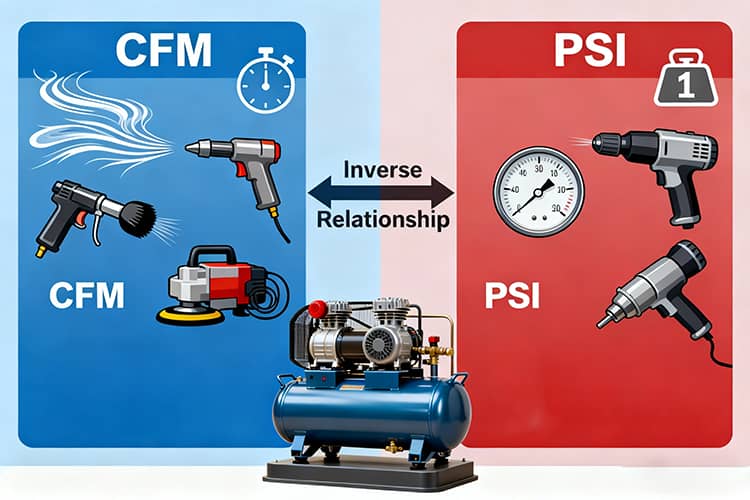 CFM VS PSI: Things You Should Know About Air Compressor - Aivyter Industrial Equipment